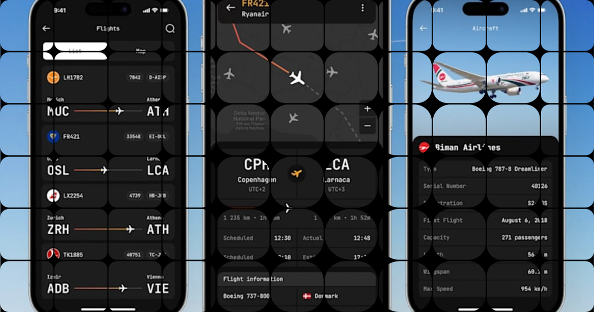 Flight Tracking Mobile App UI Design