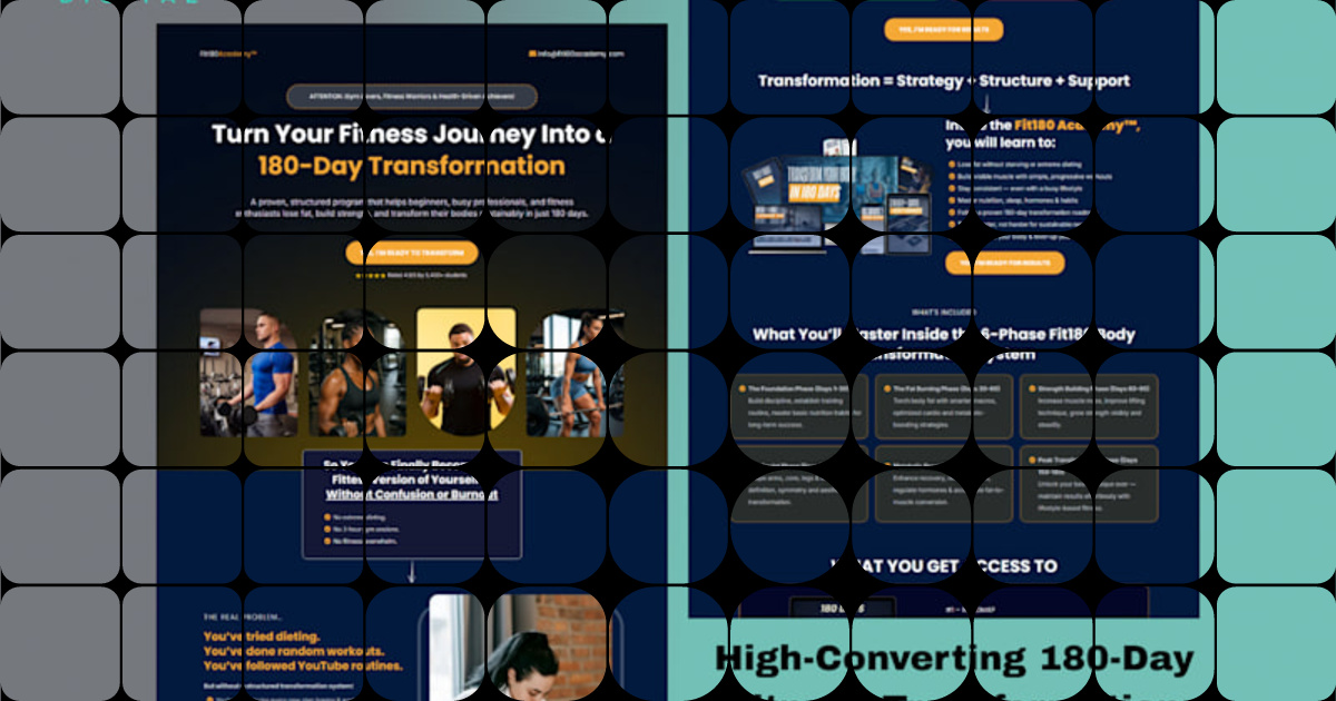 High-Conversion Sales Page Design for Fitness Programs