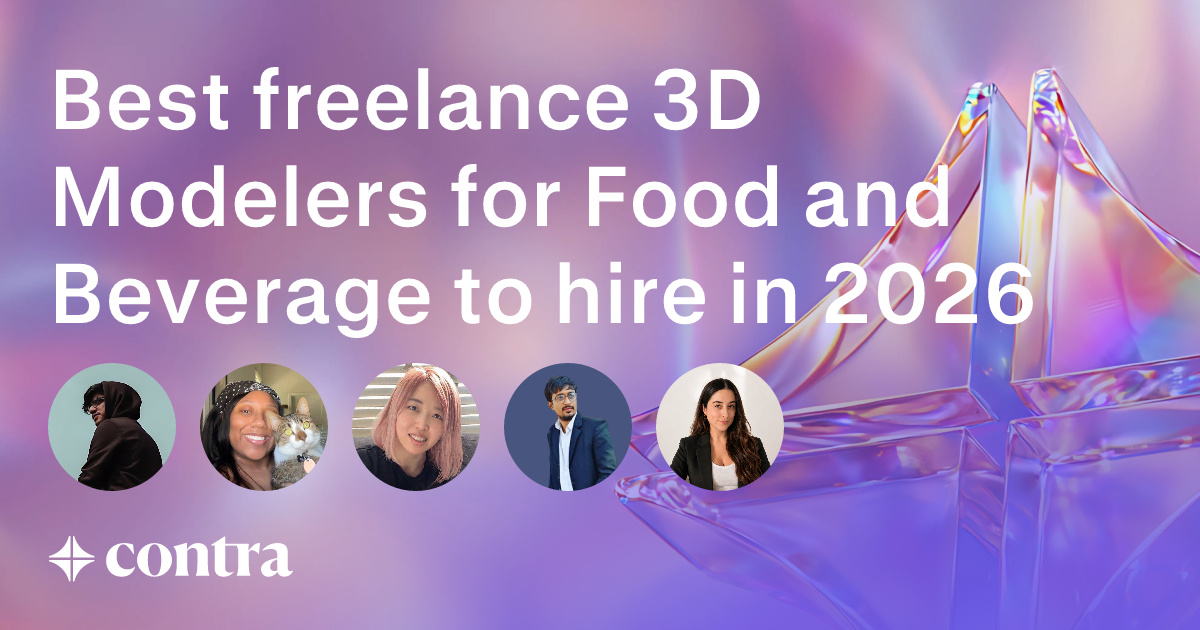 3D Modeling freelancers for Food and Beverage