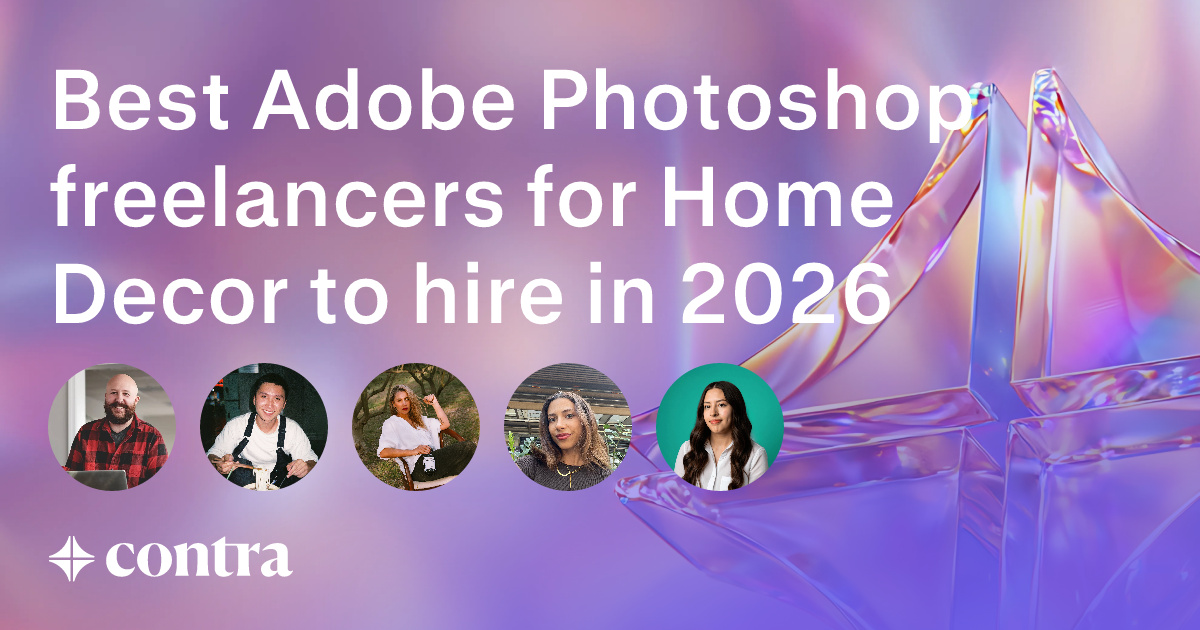 Best Adobe Photoshop freelancers for Home Decor to hire in 2025