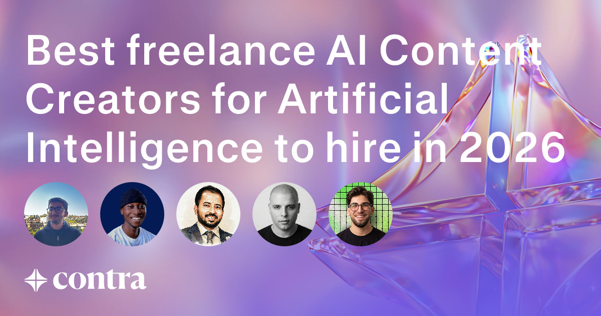 AI Content Creation freelancers for Artificial Intelligence