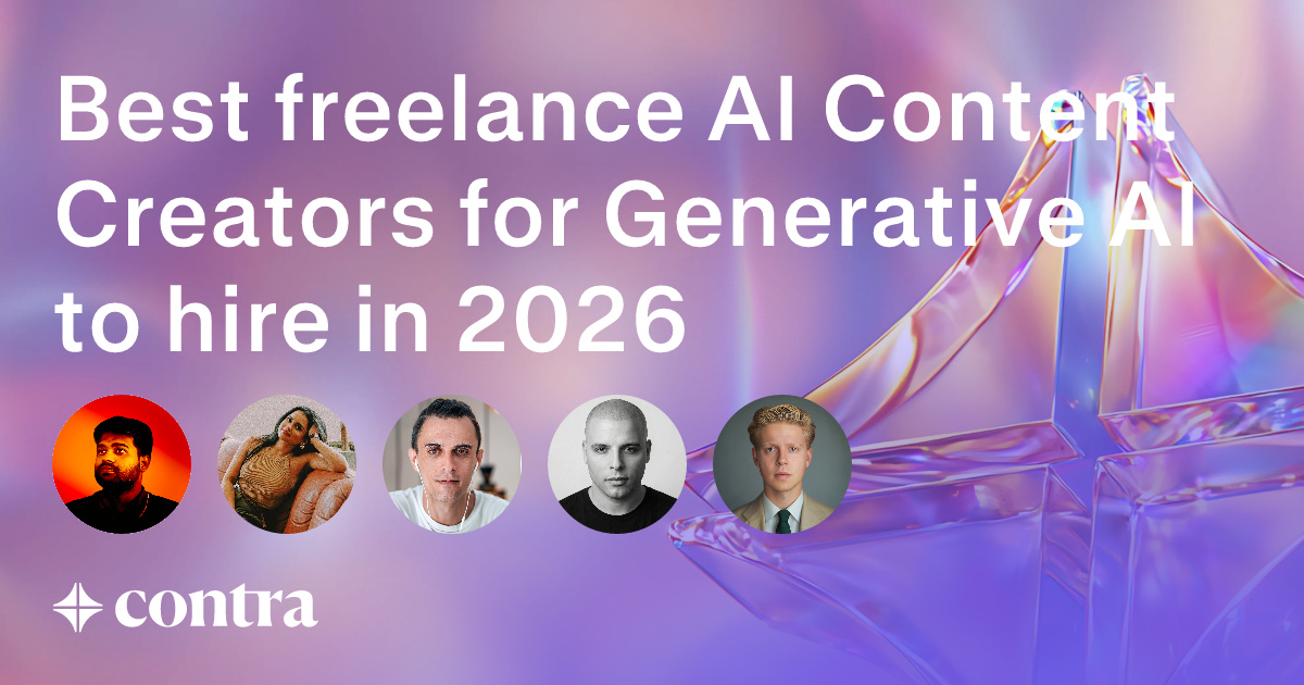 AI Content Creation freelancers for Generative AI