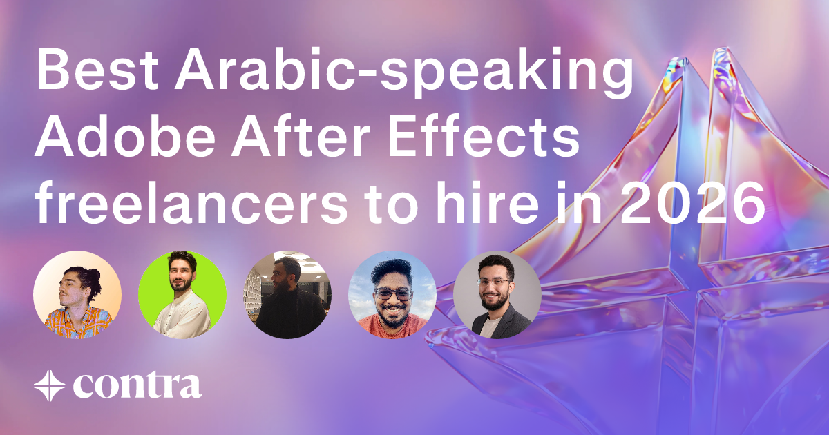 Arabic-speaking Adobe After Effects freelancers