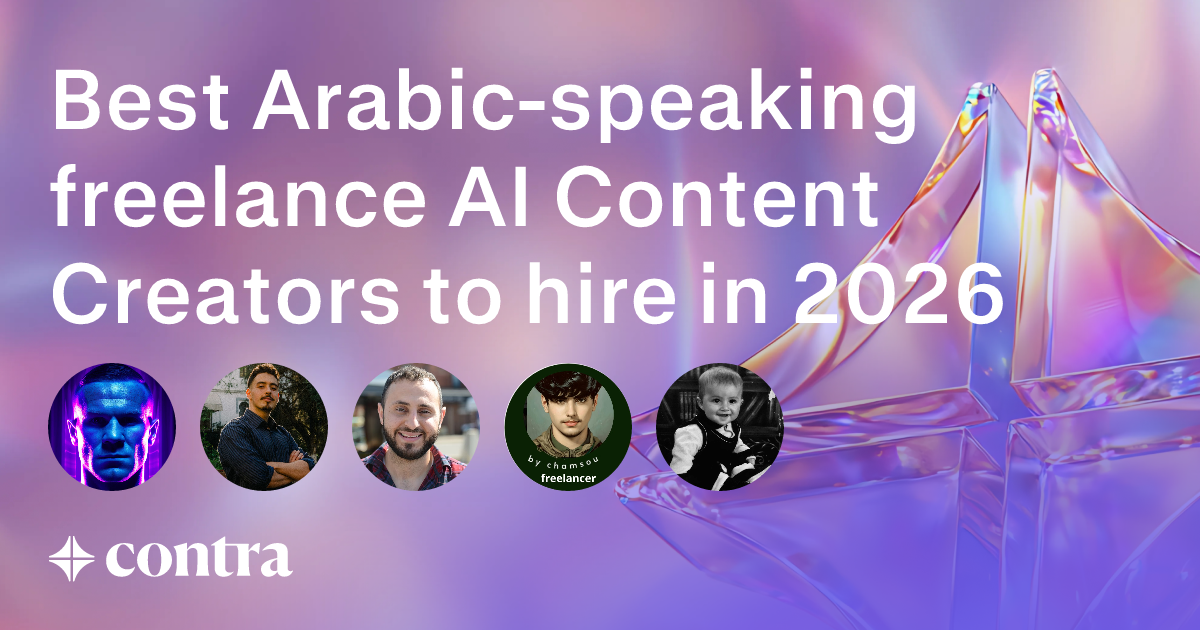 Arabic-speaking AI Content Creation freelancers
