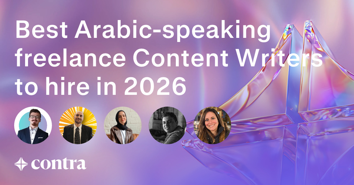 Arabic-speaking Content Writing freelancers