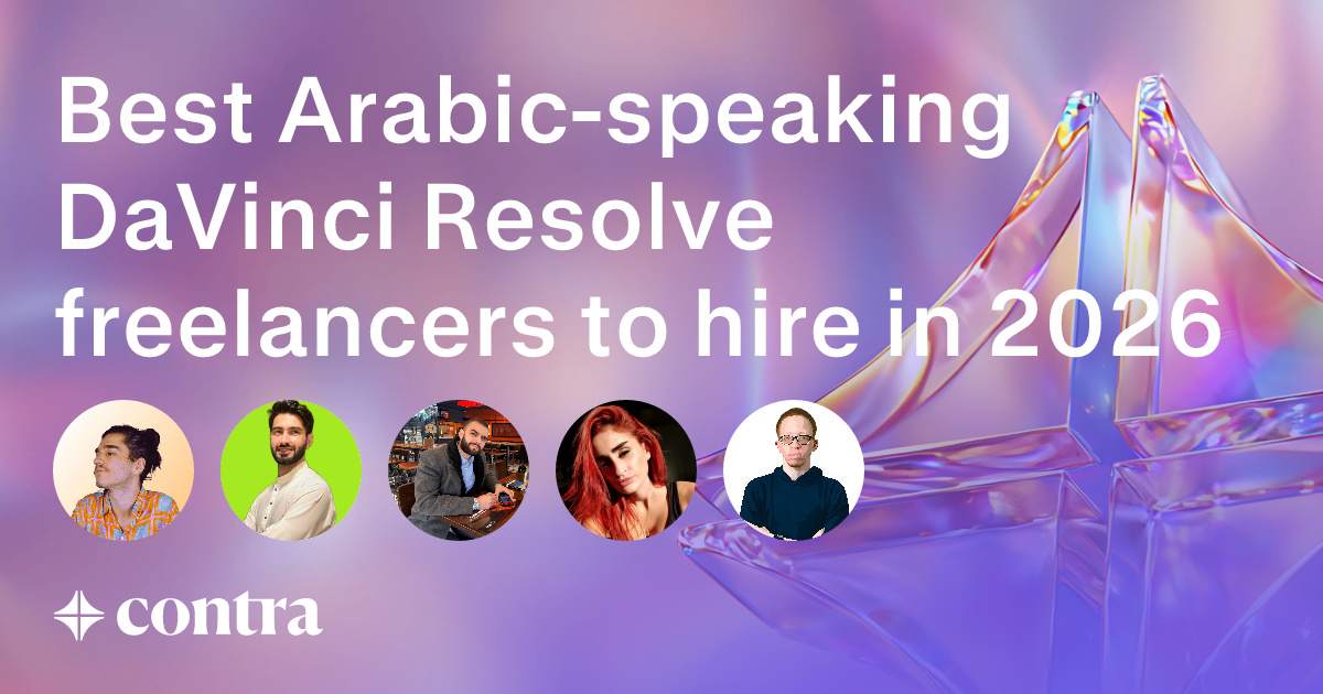Arabic-speaking DaVinci Resolve freelancers