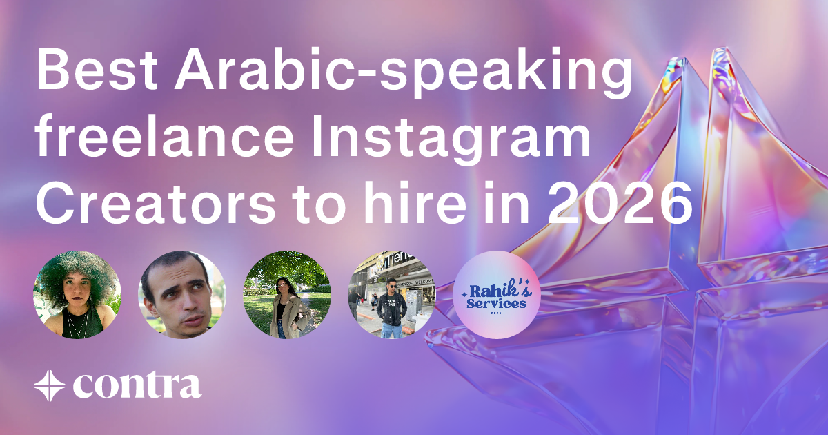 Best Arabic-speaking freelance Instagram Creators to hire in 2025