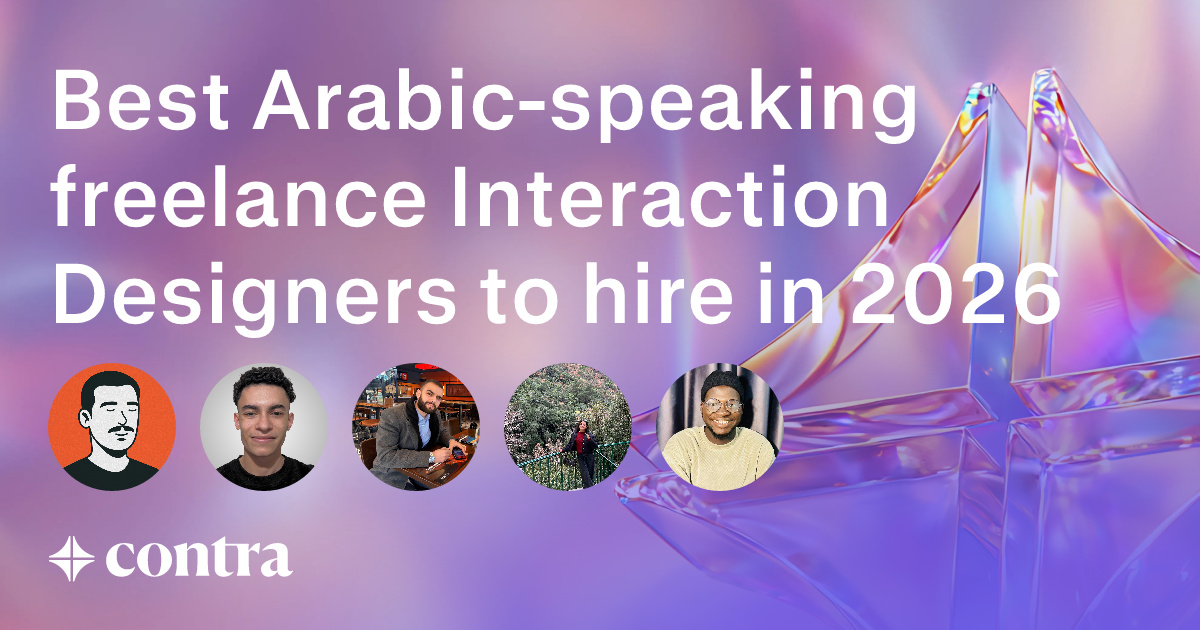 Arabic-speaking Interaction Design freelancers