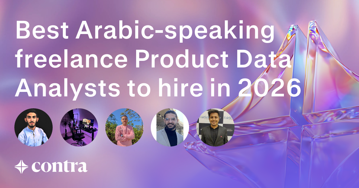 Arabic-speaking Product Data Analytics freelancers