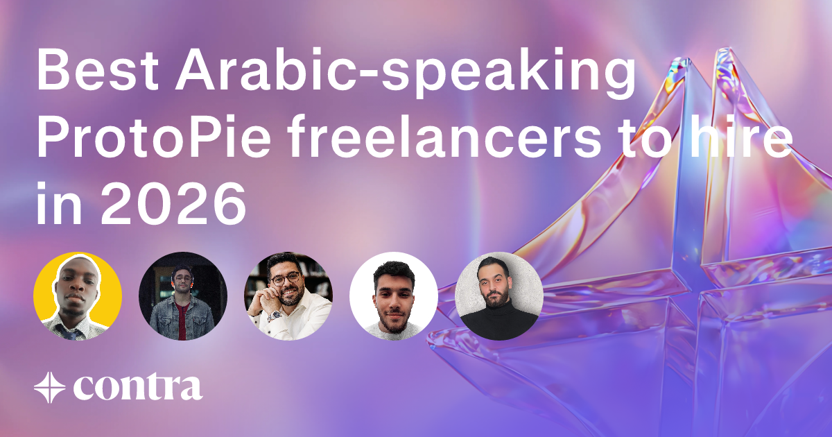 Arabic-speaking ProtoPie freelancers