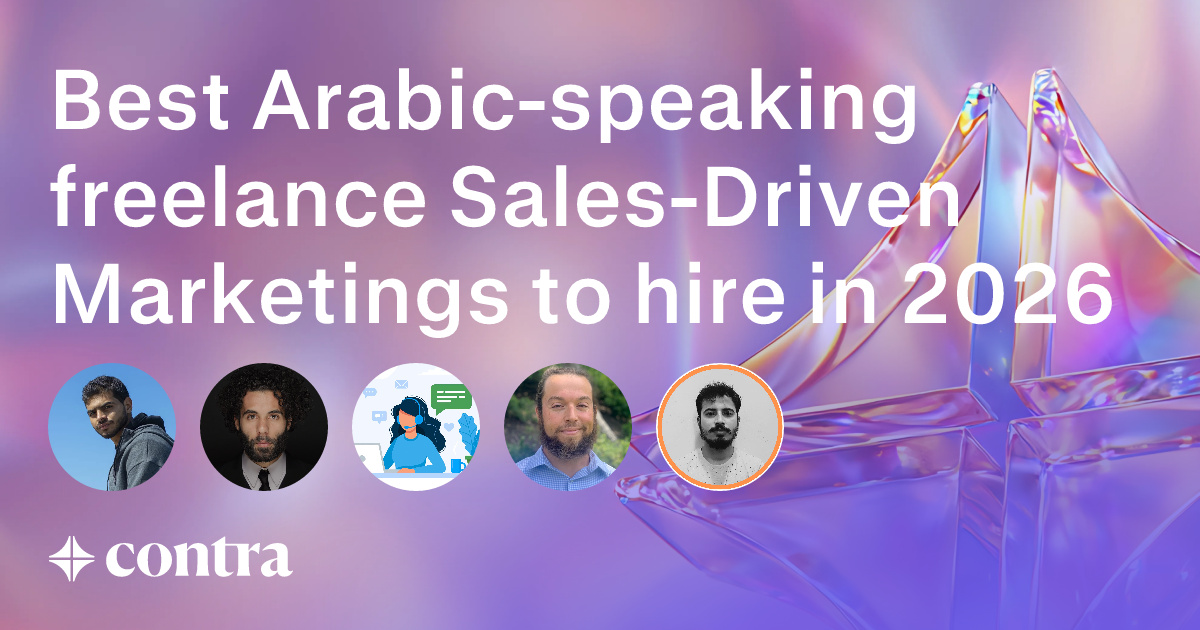 Arabic-speaking Sales-Driven Marketing freelancers