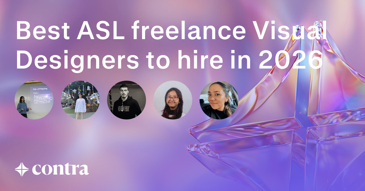 Best ASL freelance Visual Designers to hire in 2025
