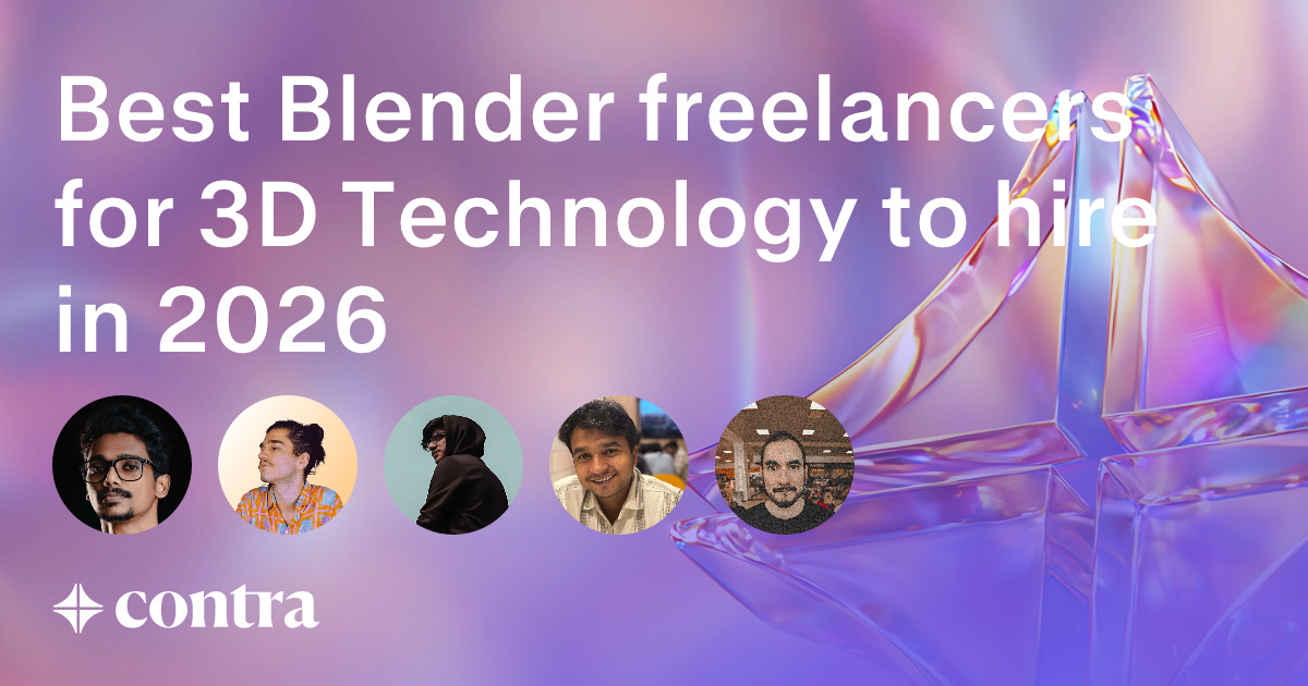Blender freelancers for 3D Technology