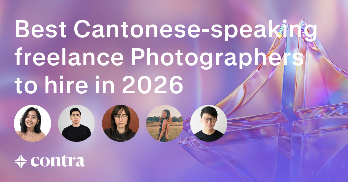Cantonese-speaking Photography freelancers