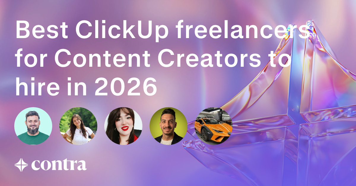 ClickUp freelancers for Content Creators