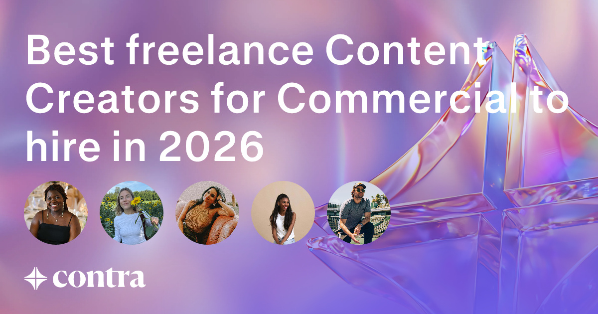 Content Creation freelancers for Commercial