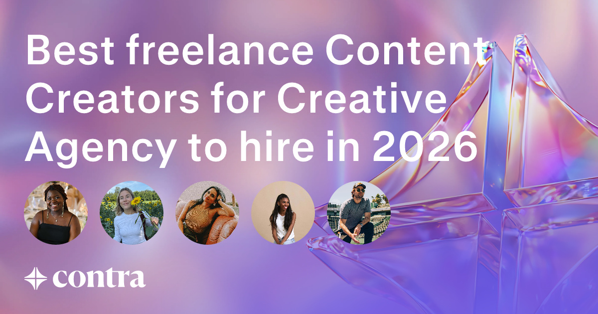 Content Creation freelancers for Creative Agency