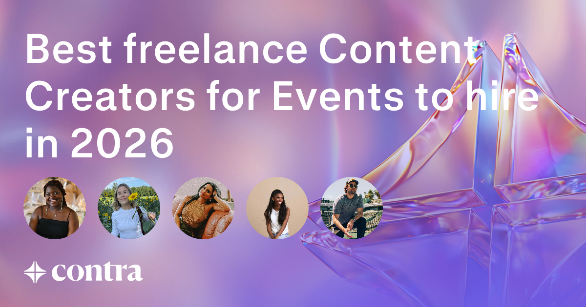 Content Creation freelancers for Events