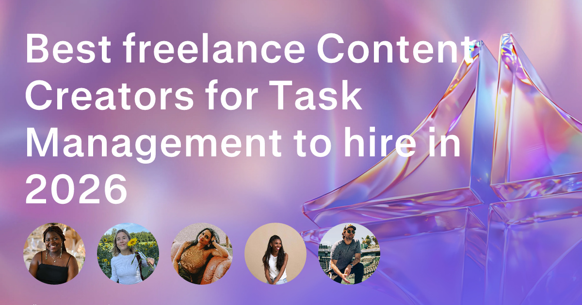 Content Creation freelancers for Task Management