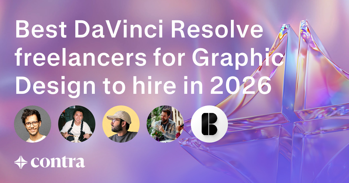 DaVinci Resolve freelancers for Graphic Design
