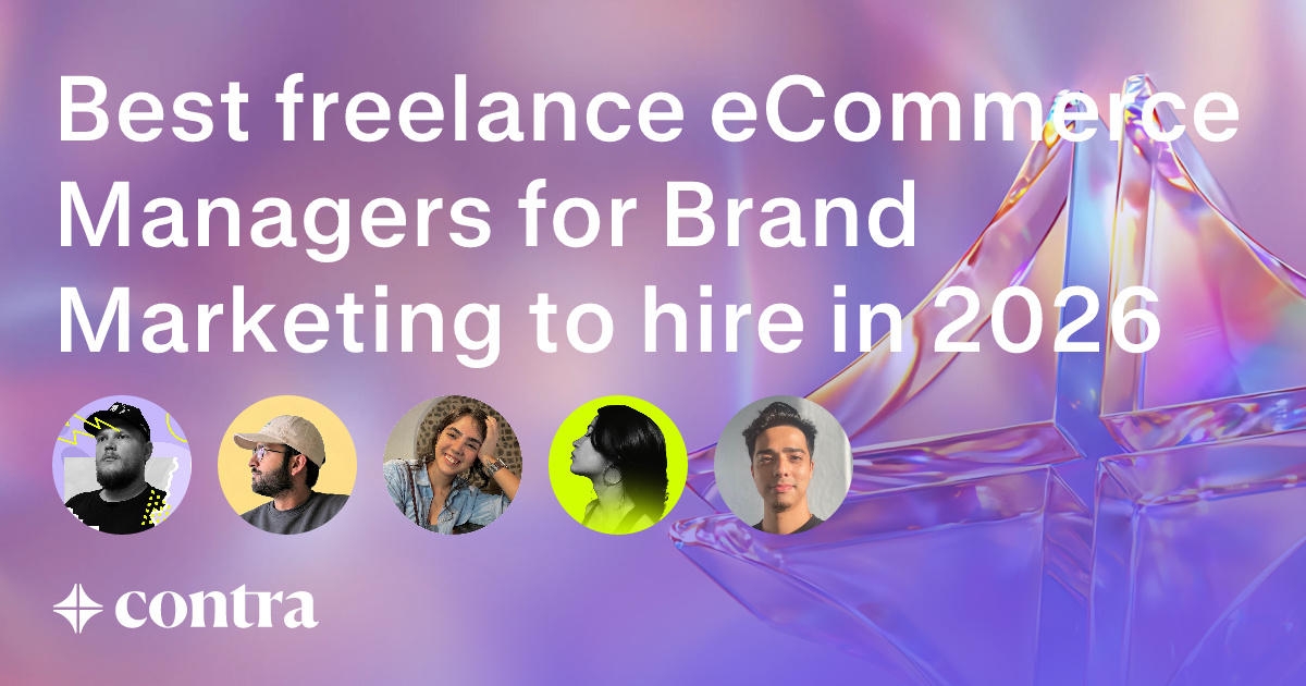 ECommerce Management freelancers for Brand Marketing