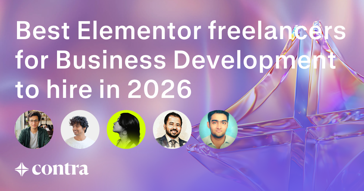 Elementor freelancers for Business Development