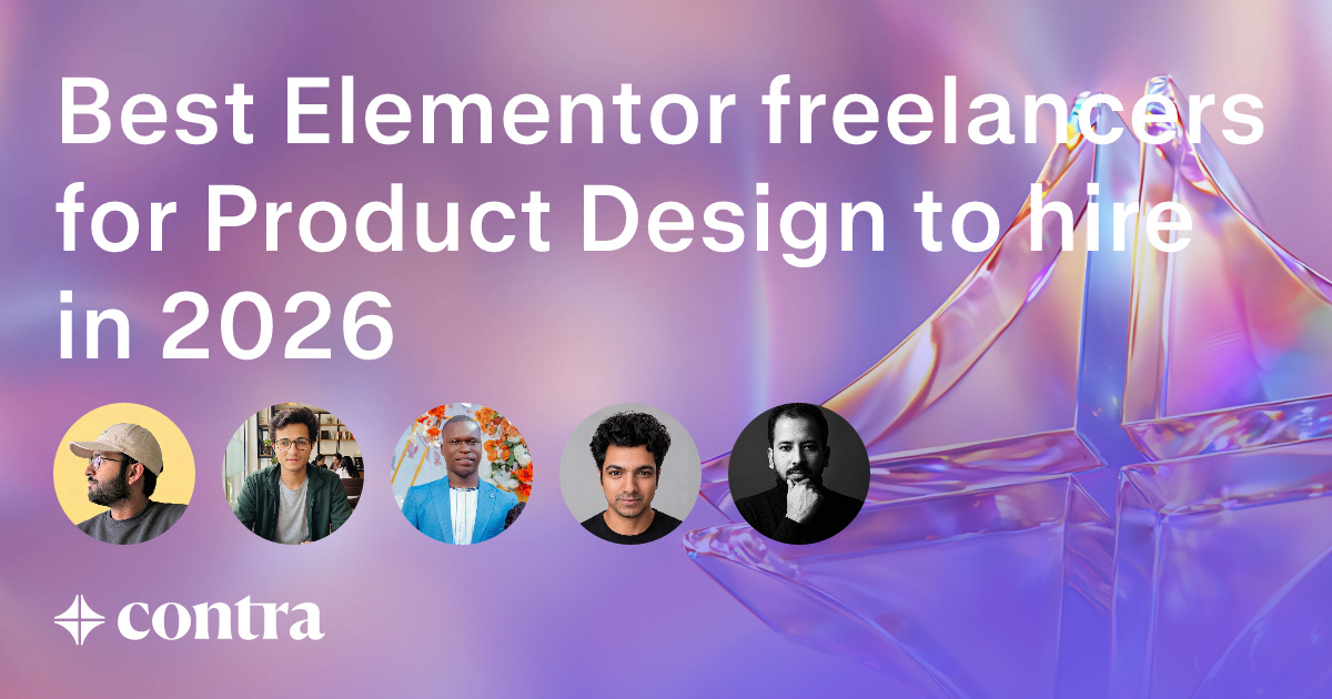 Elementor freelancers for Product Design