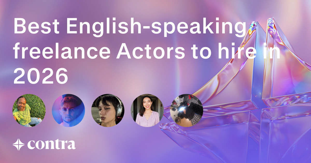 English-speaking Acting freelancers