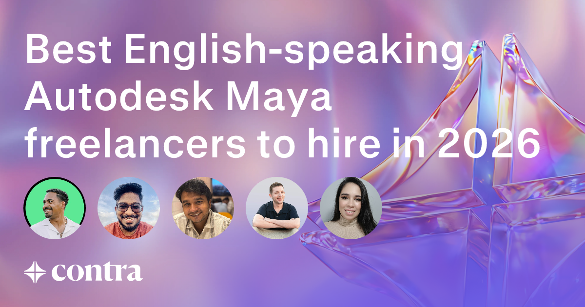 Best English-speaking Autodesk Maya freelancers to hire in 2025