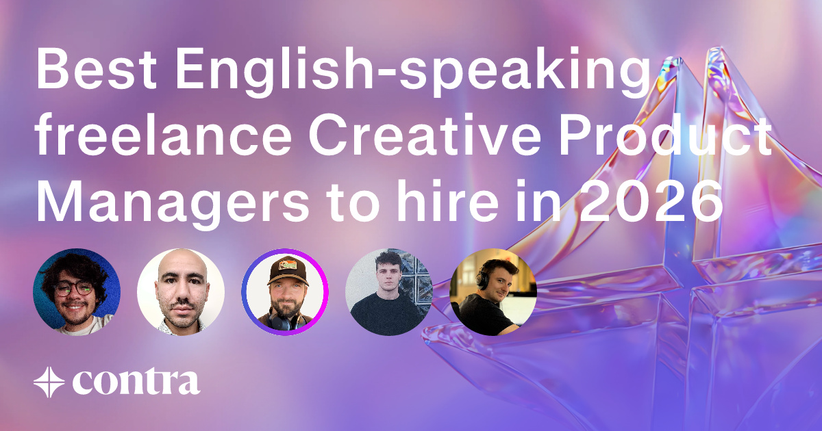 English-speaking Creative Product Management freelancers