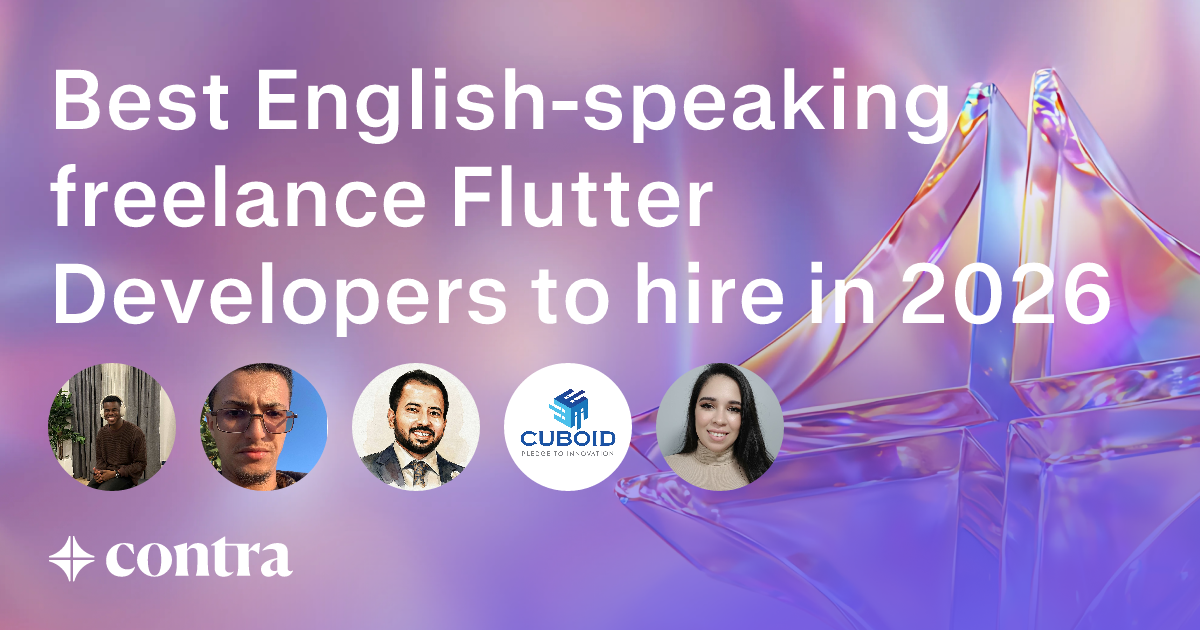 Best English-speaking freelance Flutter Developers to hire in 2025