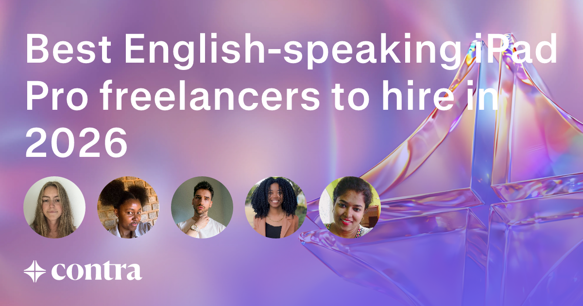 English-speaking iPad Pro freelancers