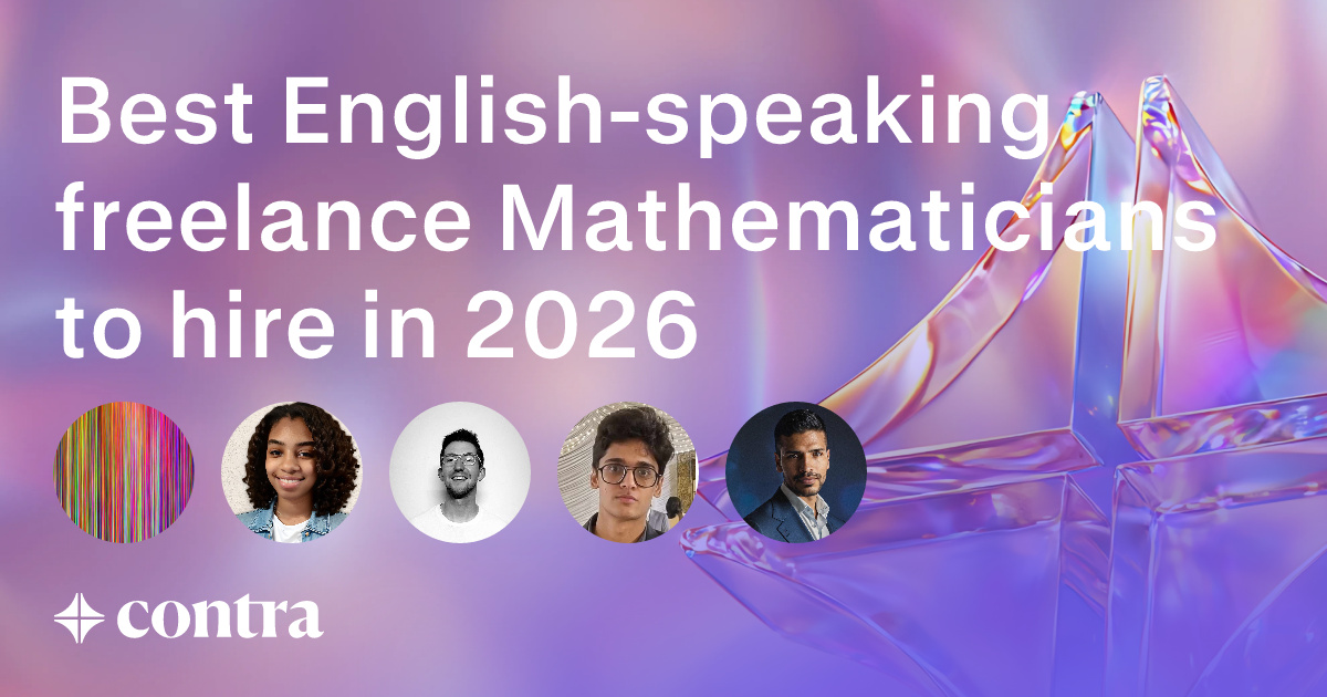 English-speaking Mathematics freelancers