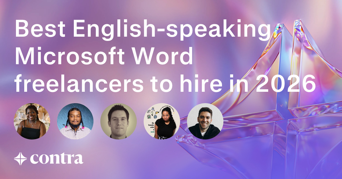 English-speaking Microsoft Word freelancers