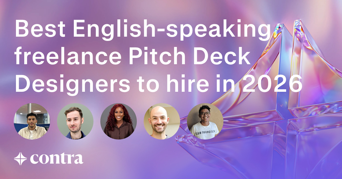 English-speaking Pitch Deck Designer freelancers