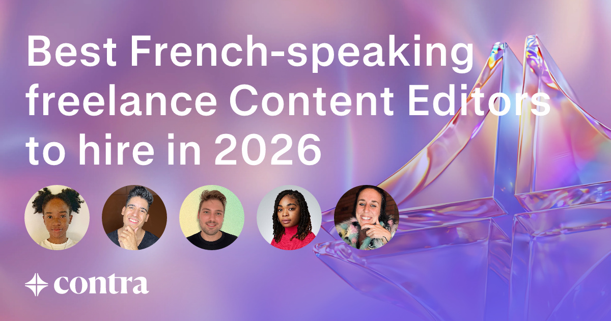 French-speaking Content Editing freelancers