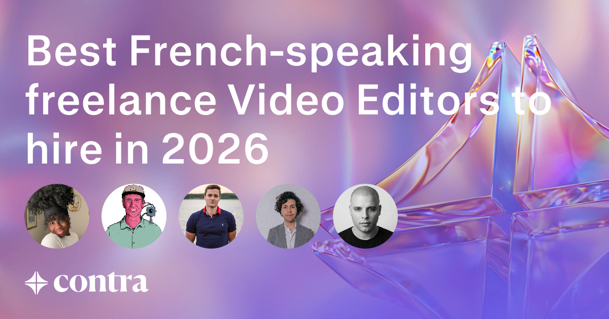French-speaking Video Editing freelancers
