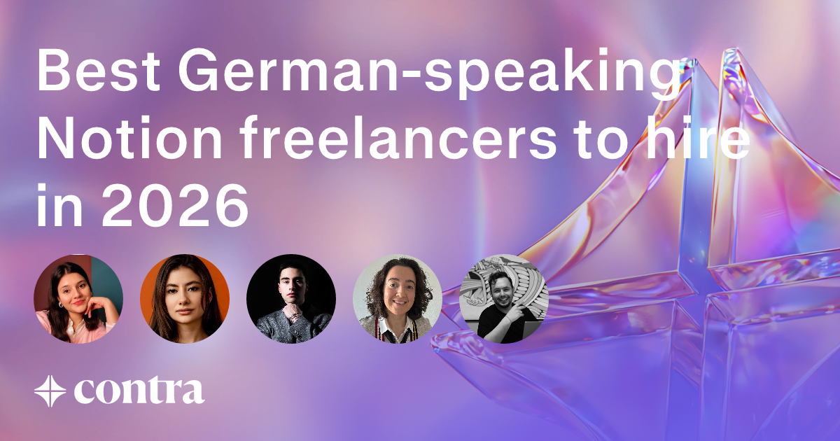 Best German-speaking Notion freelancers to hire in 2025