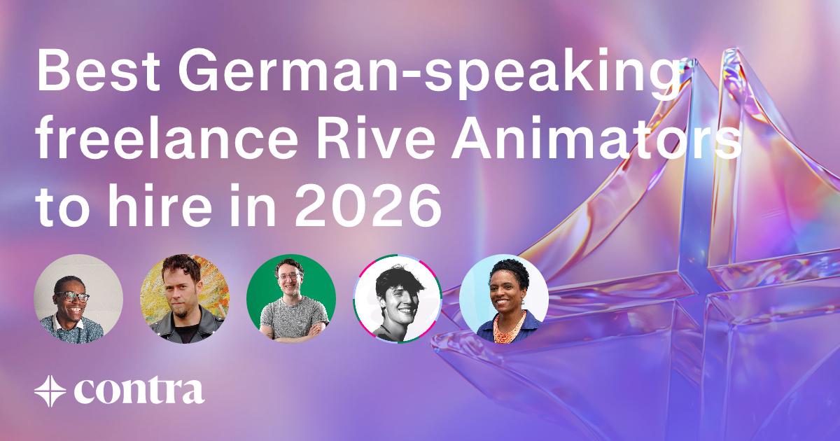 Best German-speaking freelance Rive Animators to hire in 2025