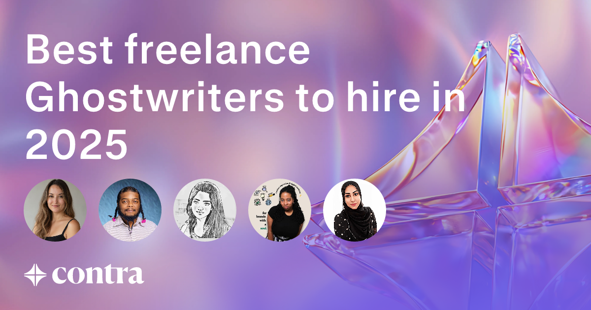 Best freelance Ghostwriters to hire in 2025