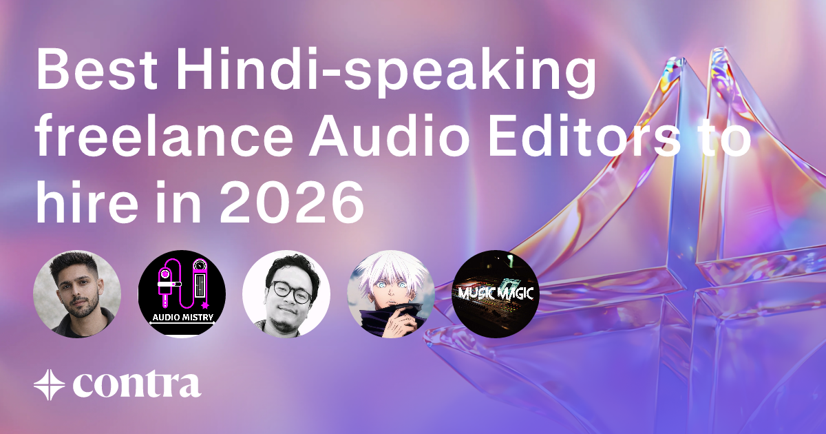Hindi-speaking Audio Editing freelancers