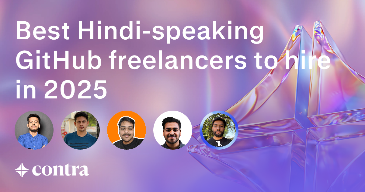 Best Hindi-speaking GitHub freelancers to hire in 2025