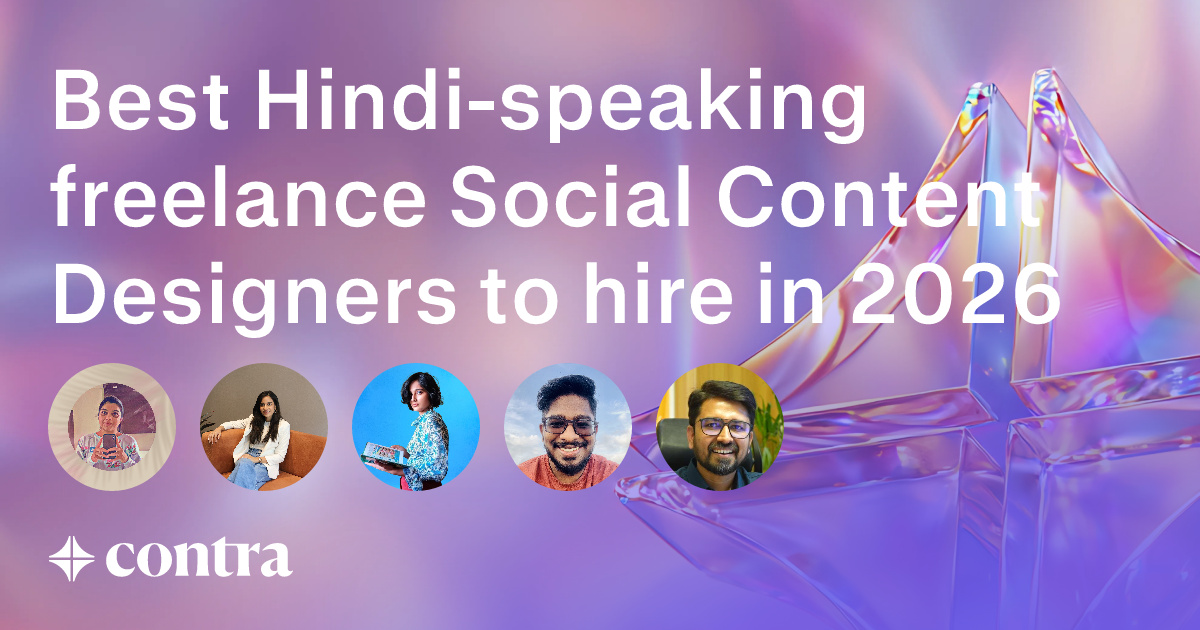 Hindi-speaking Social Content Design freelancers