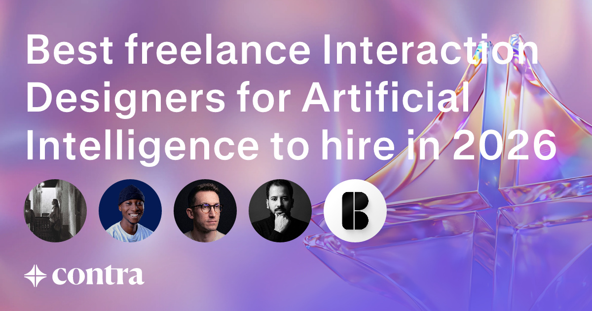 Interaction Design freelancers for Artificial Intelligence
