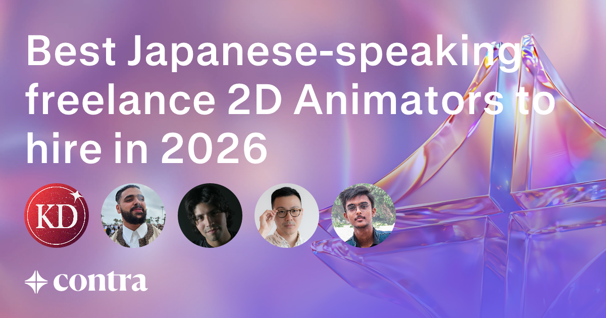 Japanese-speaking 2D Animation freelancers