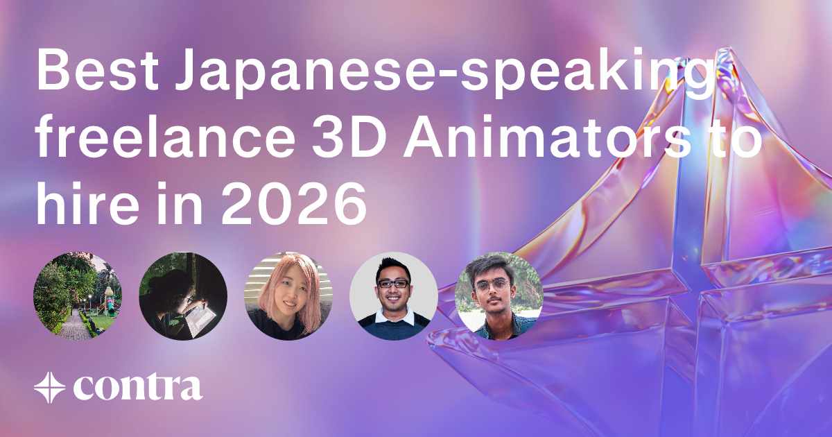 Japanese-speaking 3D Animation freelancers