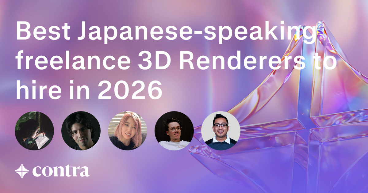 Japanese-speaking 3D Rendering freelancers
