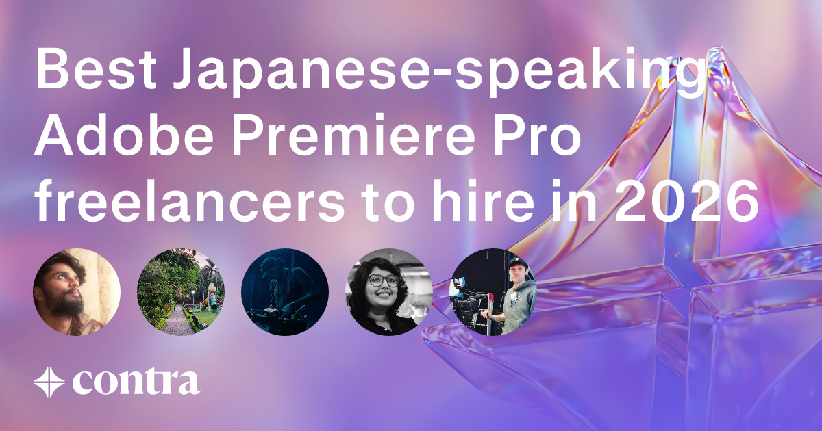 Japanese-speaking Adobe Premiere Pro freelancers