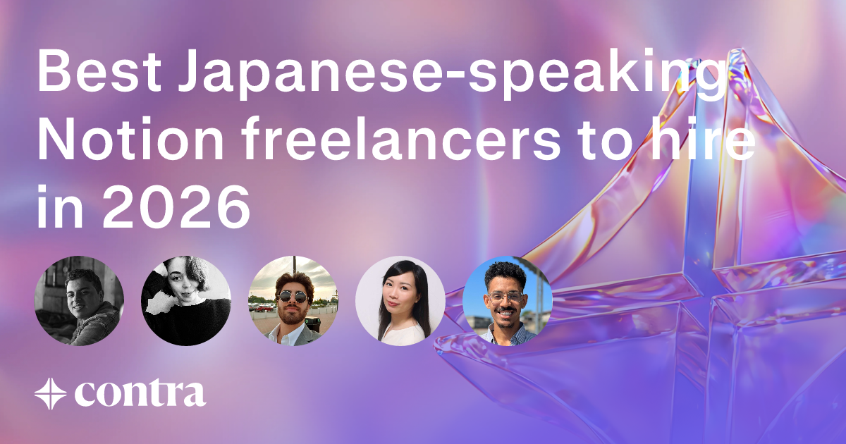 Best Japanese-speaking Notion freelancers to hire in 2025