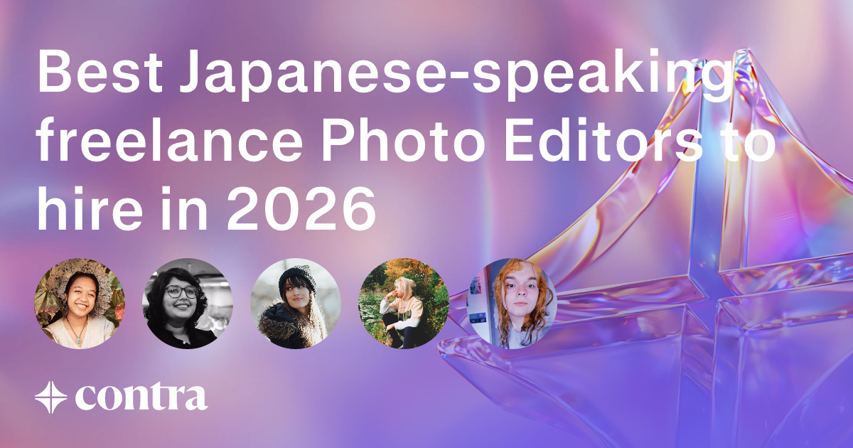 Japanese-speaking Photo Editing freelancers